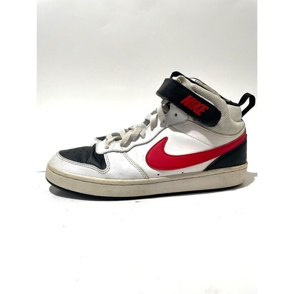 adidas | Shoes | Nike Youth Court Bourough Mid 2 White Black Red Swoop ...
